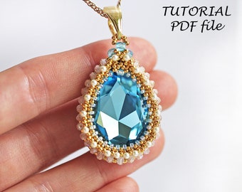 Pattern Bead Ring Rivoli Ring Tutorial Beaded Ring Tutorial - Etsy