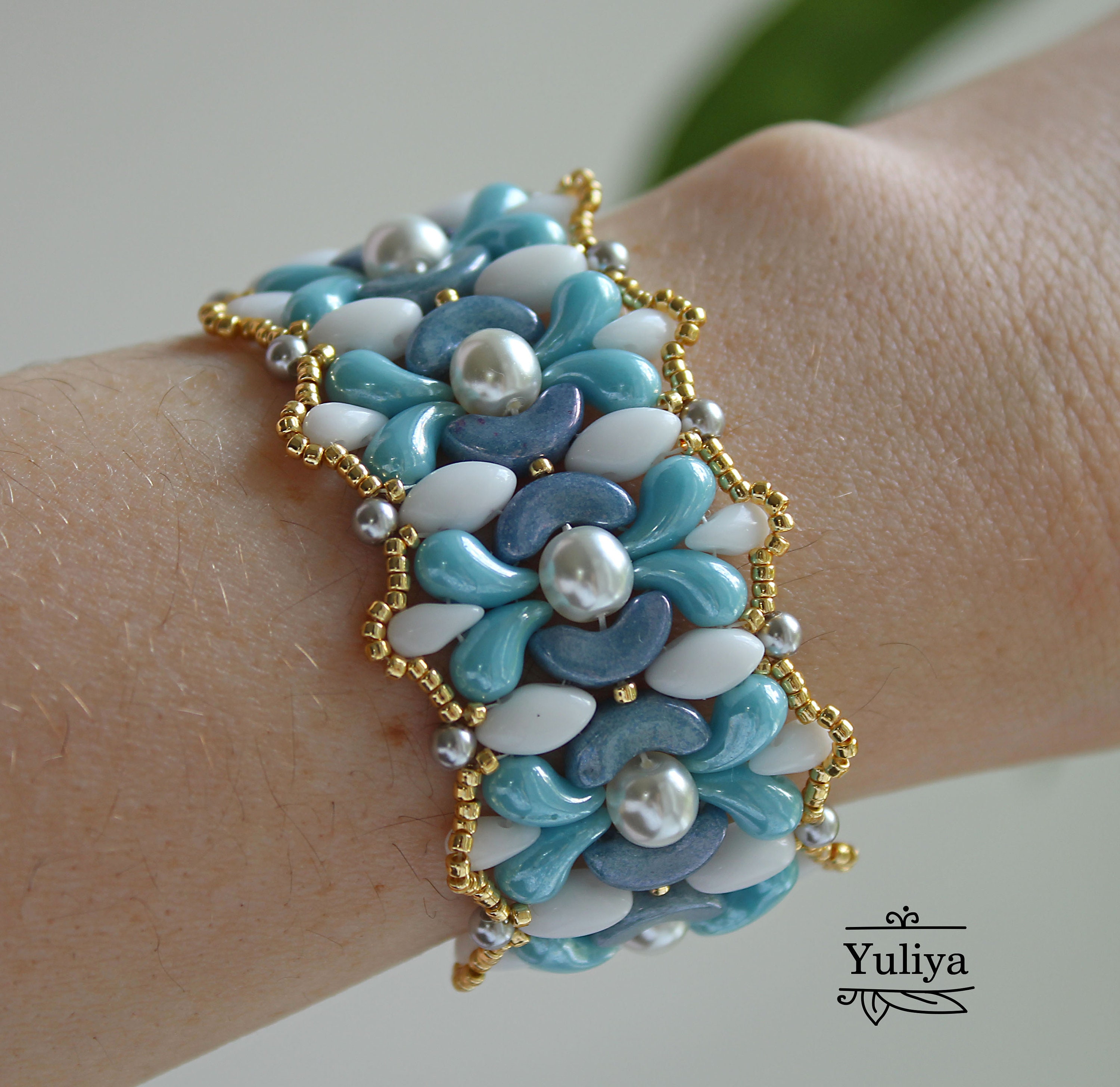 Beaded Bracelet Tutorial Bracelet Beading Tutorial | Etsy