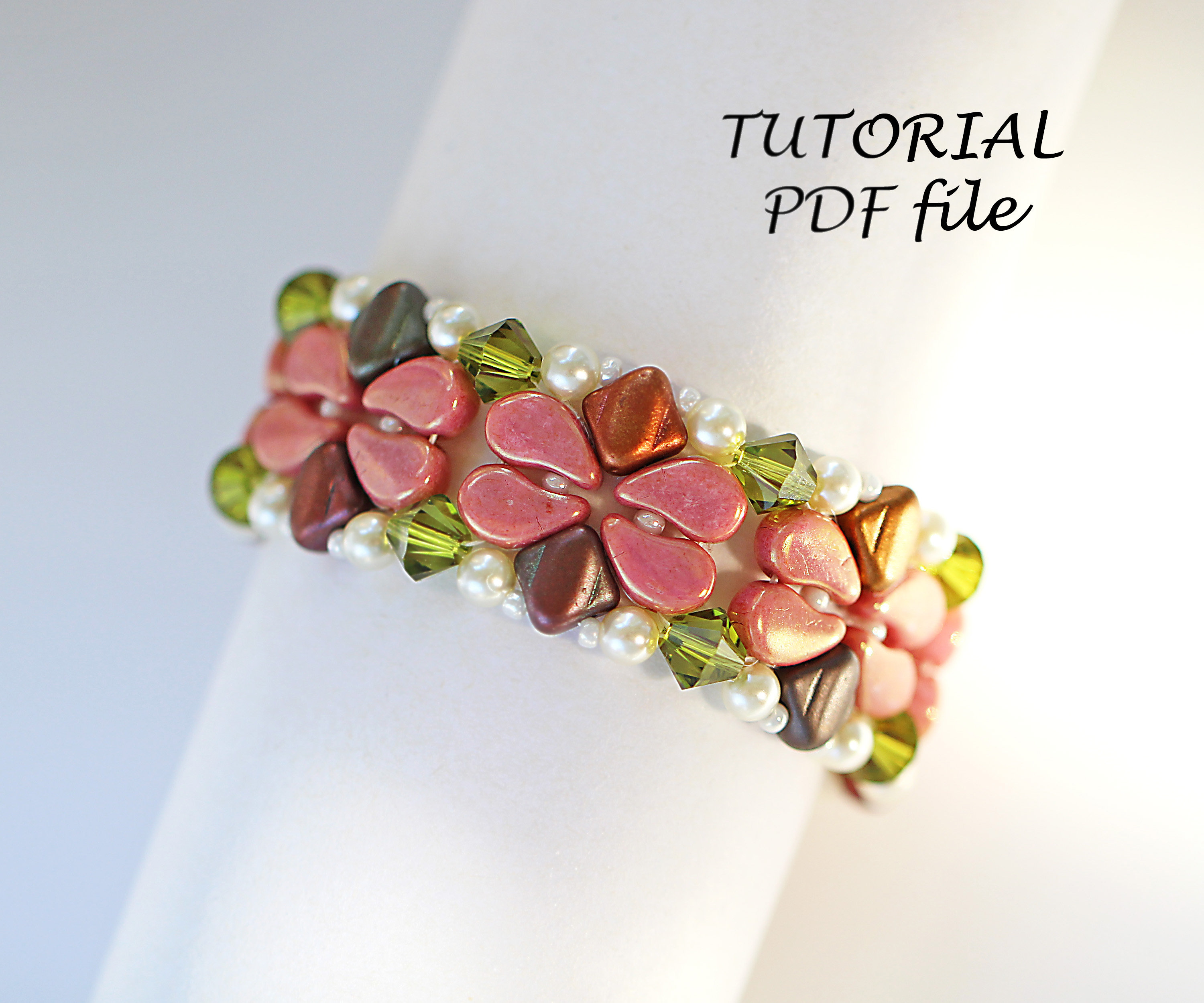 Bracelet tutorial Beading pattern Beading tutorial Bracelet | Etsy