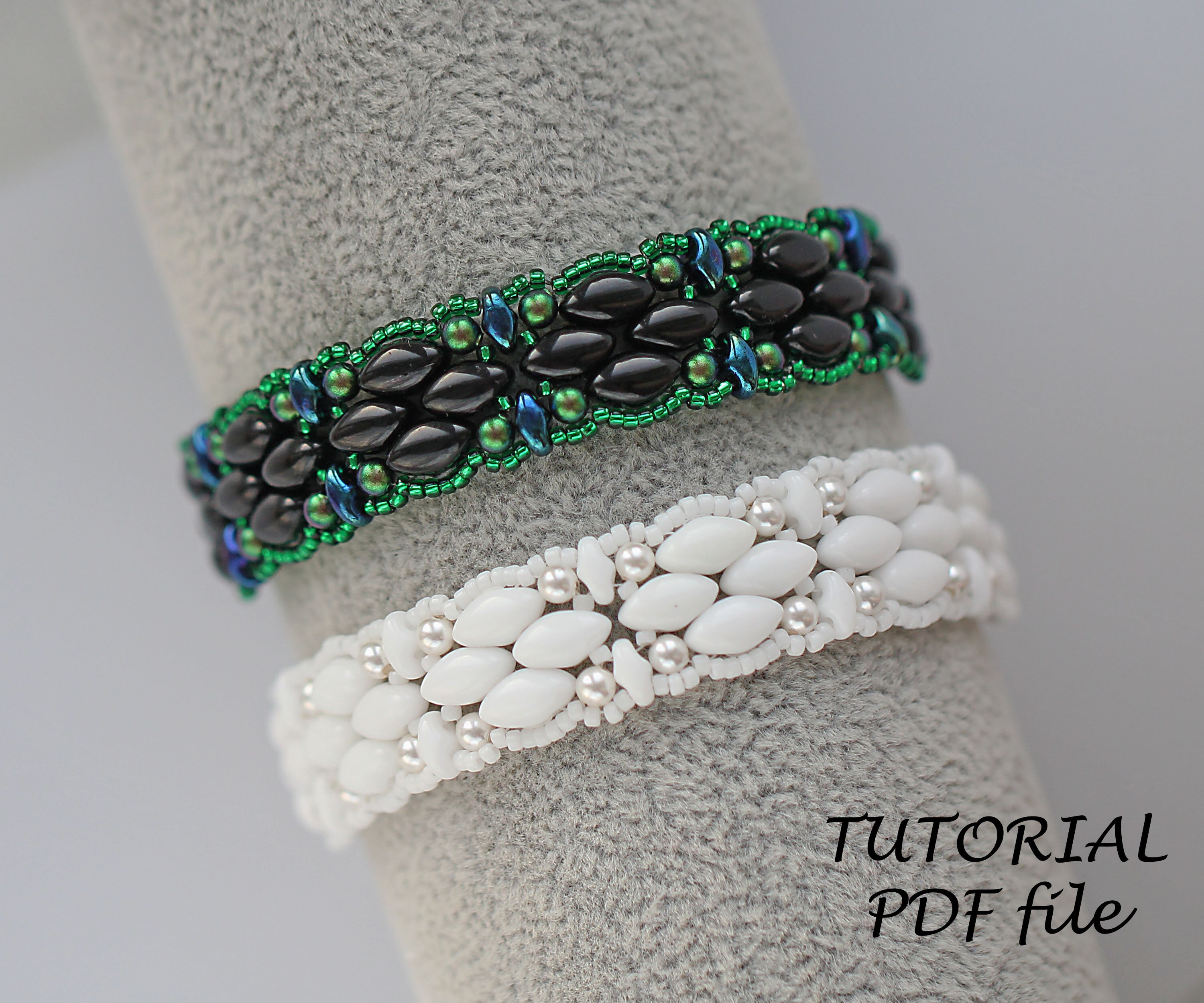 Beaded Bracelet Tutorial Beaded Pattern Beadwork Tutorial - Etsy