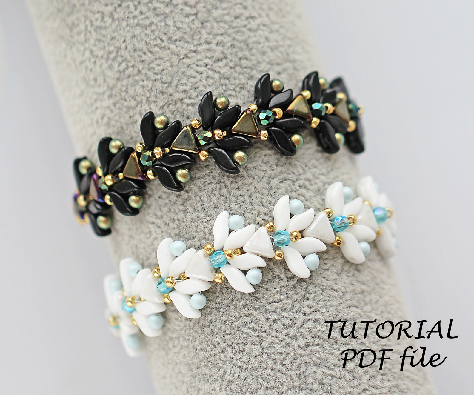 Beading Tutorial Bracelet Pattern Beaded Bracelet Tutorial | Etsy