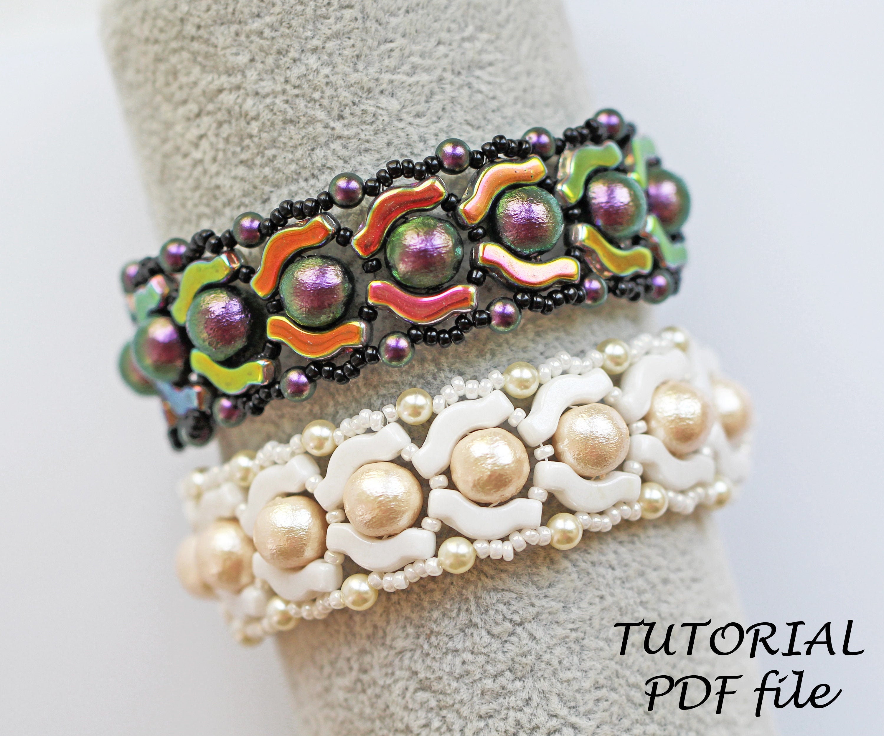 Beaded Bracelet Pattern Bracelet Tutorial Bead Pattern | Etsy