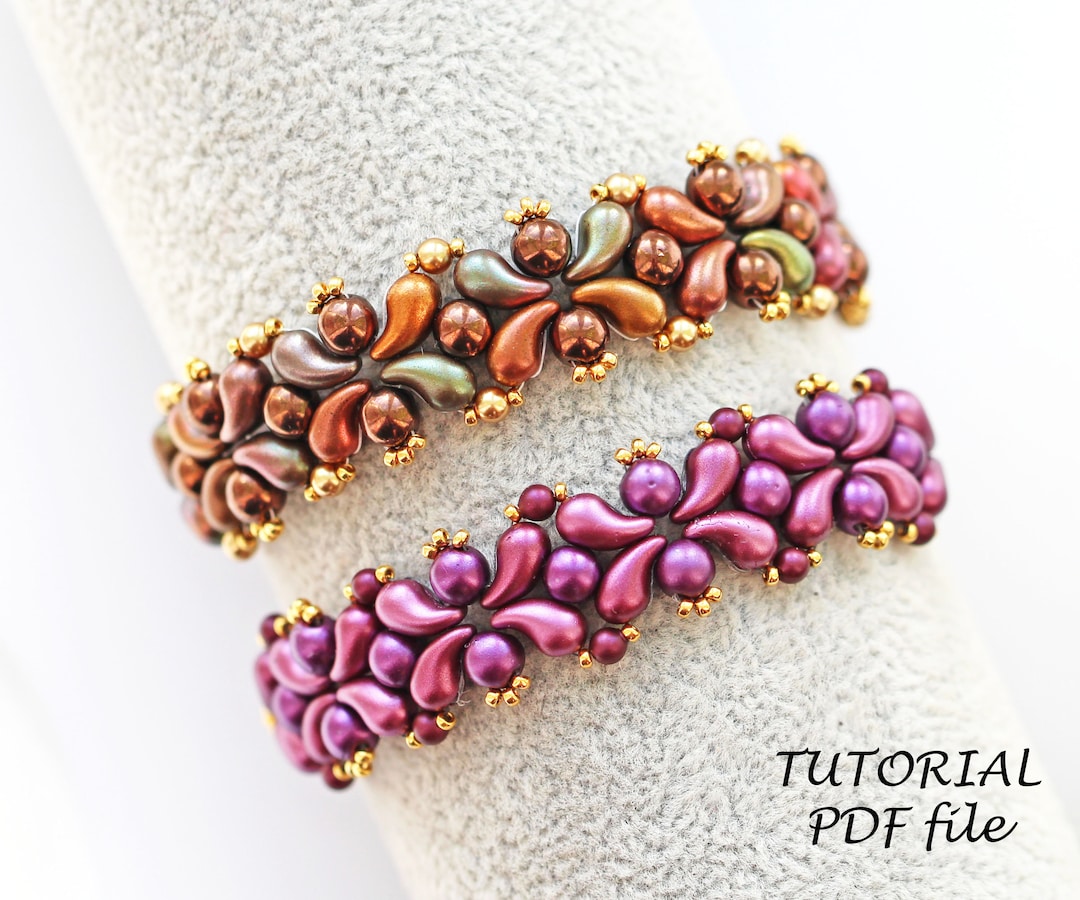 Bracelet Pattern Beginner Tutorial Pdf Bead Tutorial - Etsy