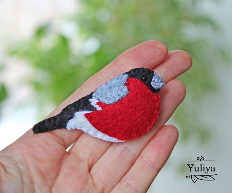 Brooch Tutorial Felt Sewing Pattern Felt Brooch Pattern | Etsy