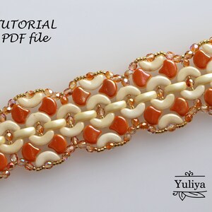 Pattern Beaded Bracelet, Beading Pattern, Czech Bead Pattern, Bead ...