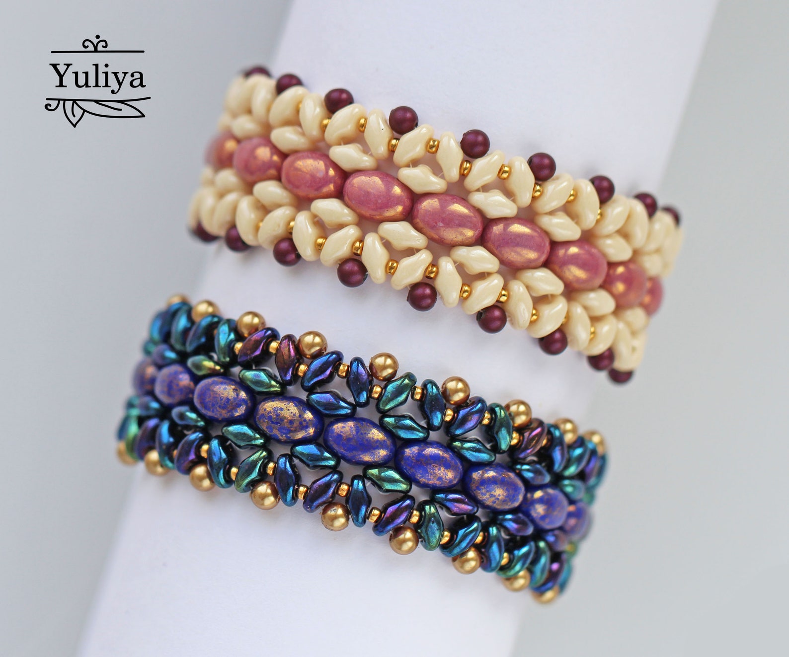 SuperDuo bead pattern Beaded bracelet with SuperDuo Beading | Etsy