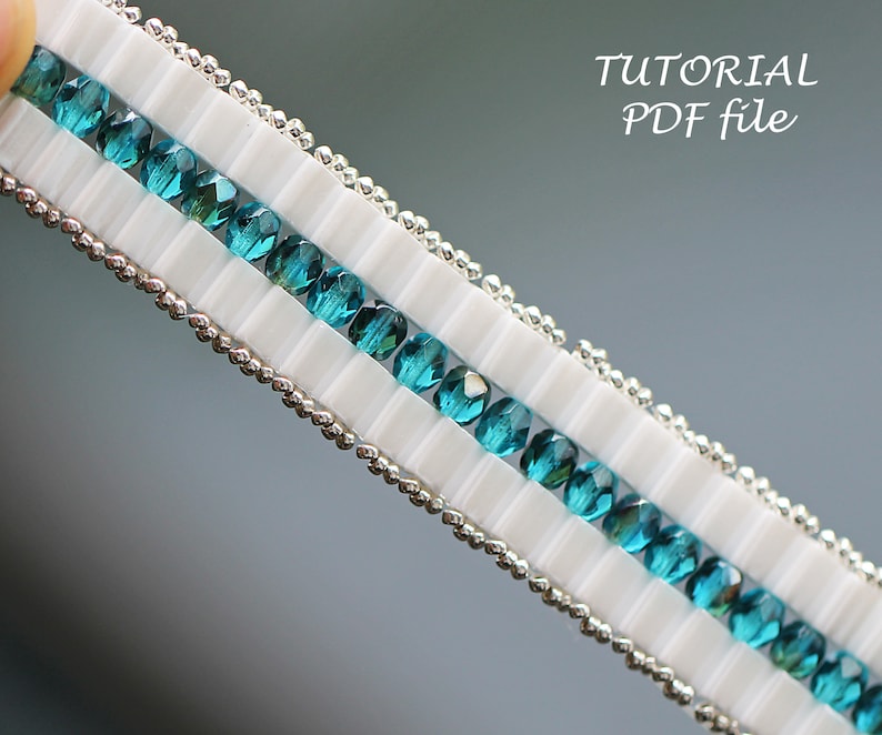 Tila Bracelet Tutorial Beading Pattern Bracelet Miuyki Tila - Etsy
