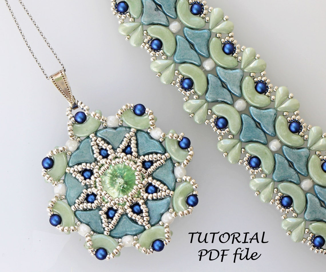 Beading Pattern and Tutorial Beaded Jewelry Tutorial Bead - Etsy