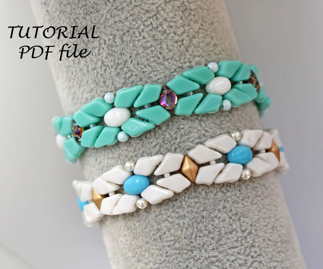 Beaded Bracelet Pattern Beading Instructions Beadwork - Etsy