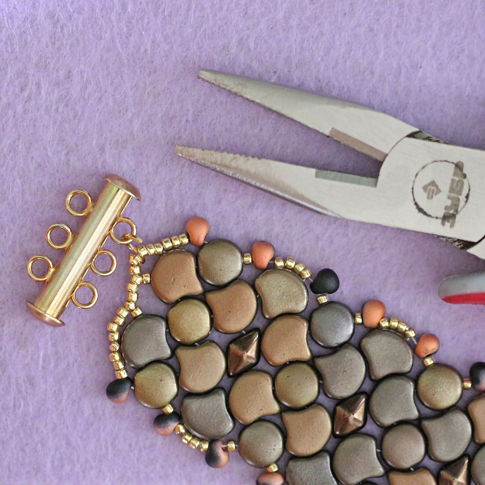 Bracelet Tutorial Bead Weaving Pattern Ginko Discduo Diamonduo Miyuki ...