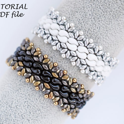 Superduo Beading Tutorial Stormduo Bracelet Pattern Bead - Etsy