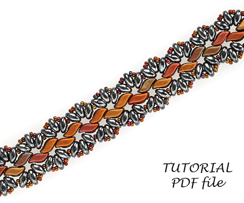 Superduo Beading Tutorial, Stormduo Bracelet Pattern, Bead Pattern ...