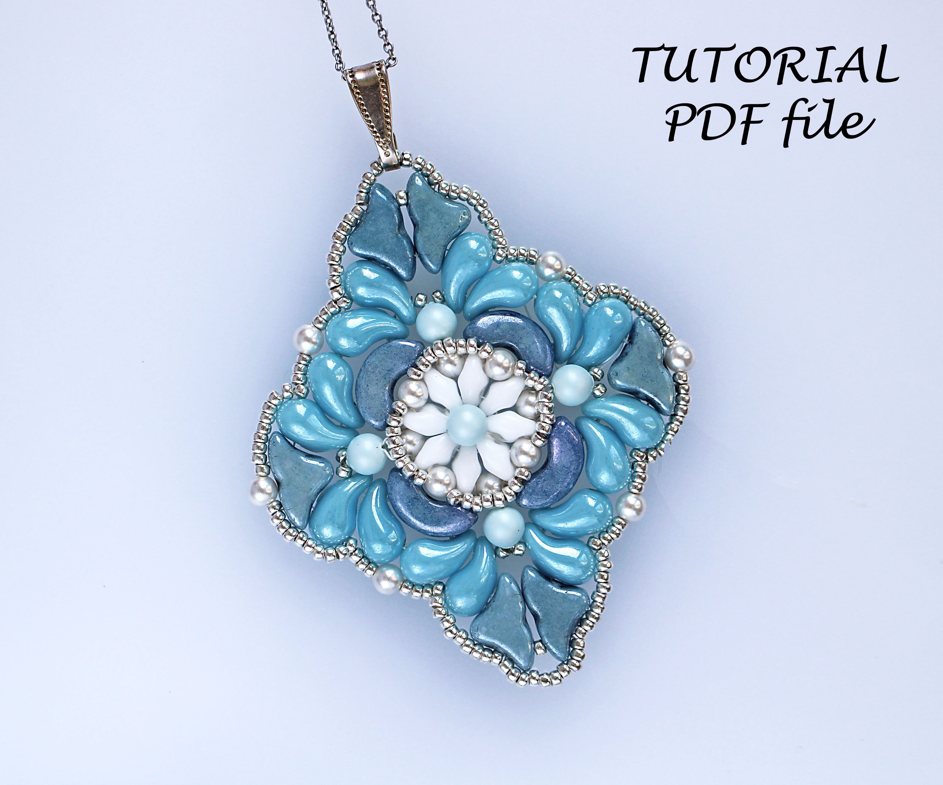 Beading Tutorial & Pattern Bead Pendant Tutorial Bead - Etsy