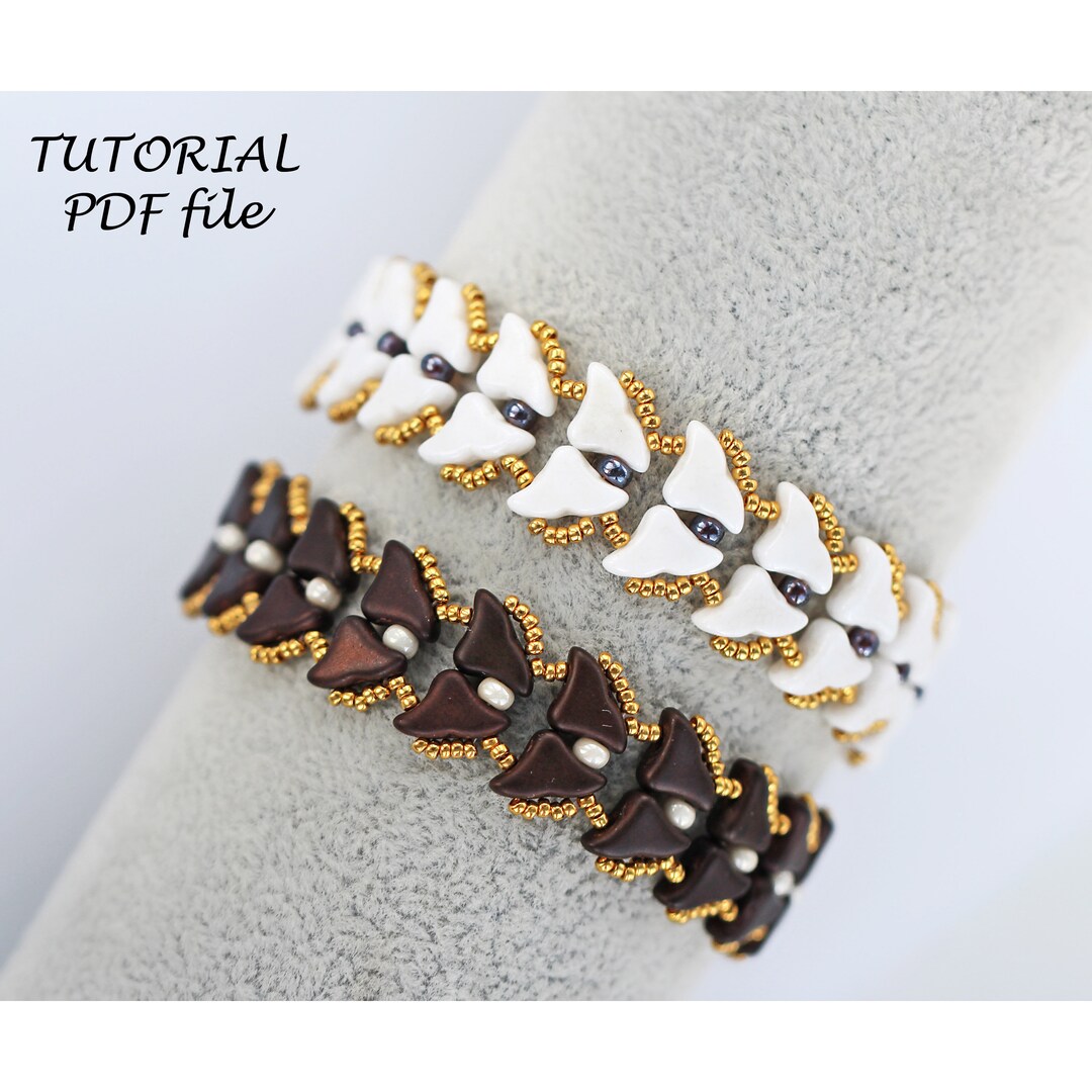 Simple Bracelet Pattern, Beading Tutorial, Bead Bracelet Tutorial ...