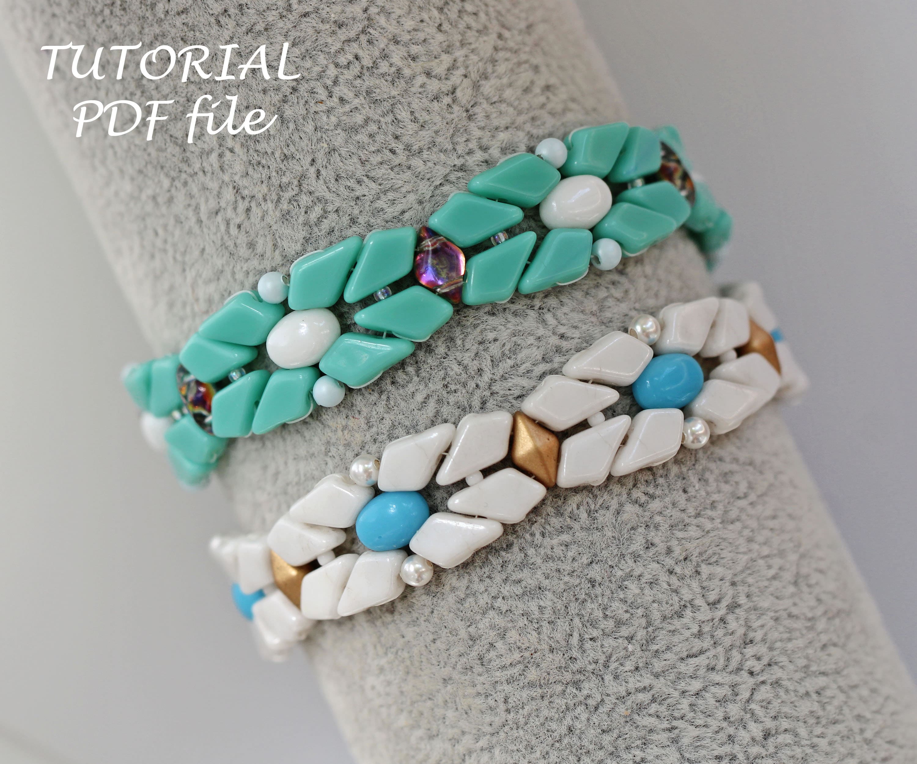 Beaded Bracelet Pattern Beading Instructions Kite Samos Gemduo ...