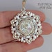 Beading Tutorial Pendant, Beaded Pendant Pattern, Rivoli Swarovski 14mm ...