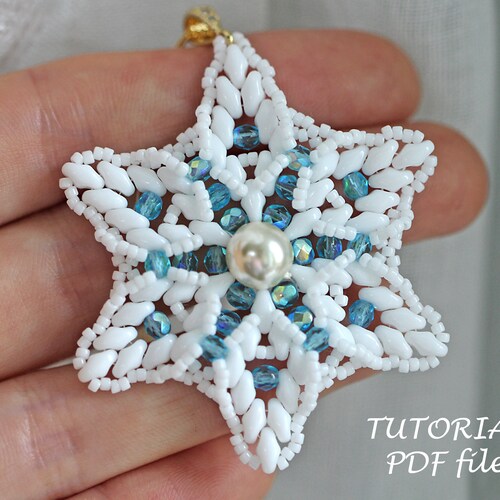 Starwheel Pendant Beading TUTORIAL - Etsy