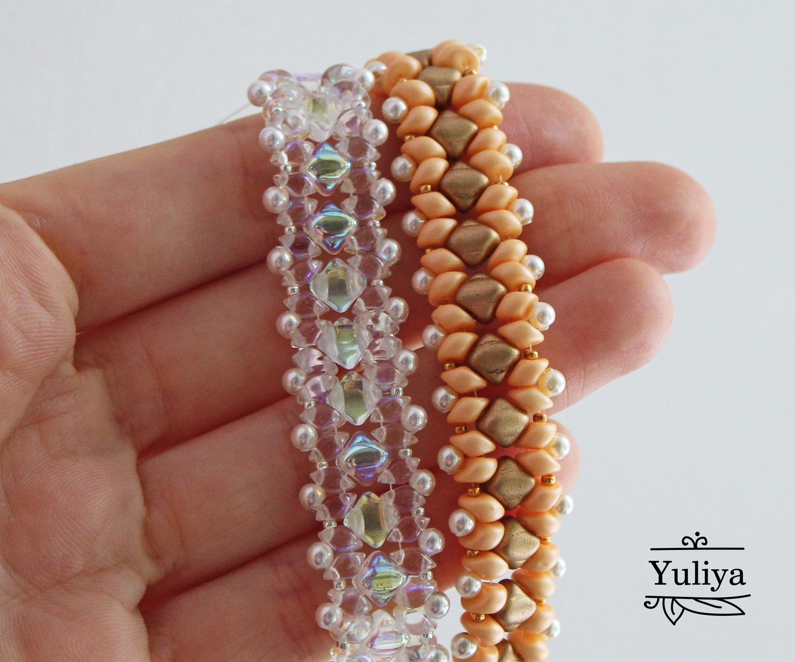 Simple Bead Pattern Easy Beading Tutorial Fast Beaded - Etsy