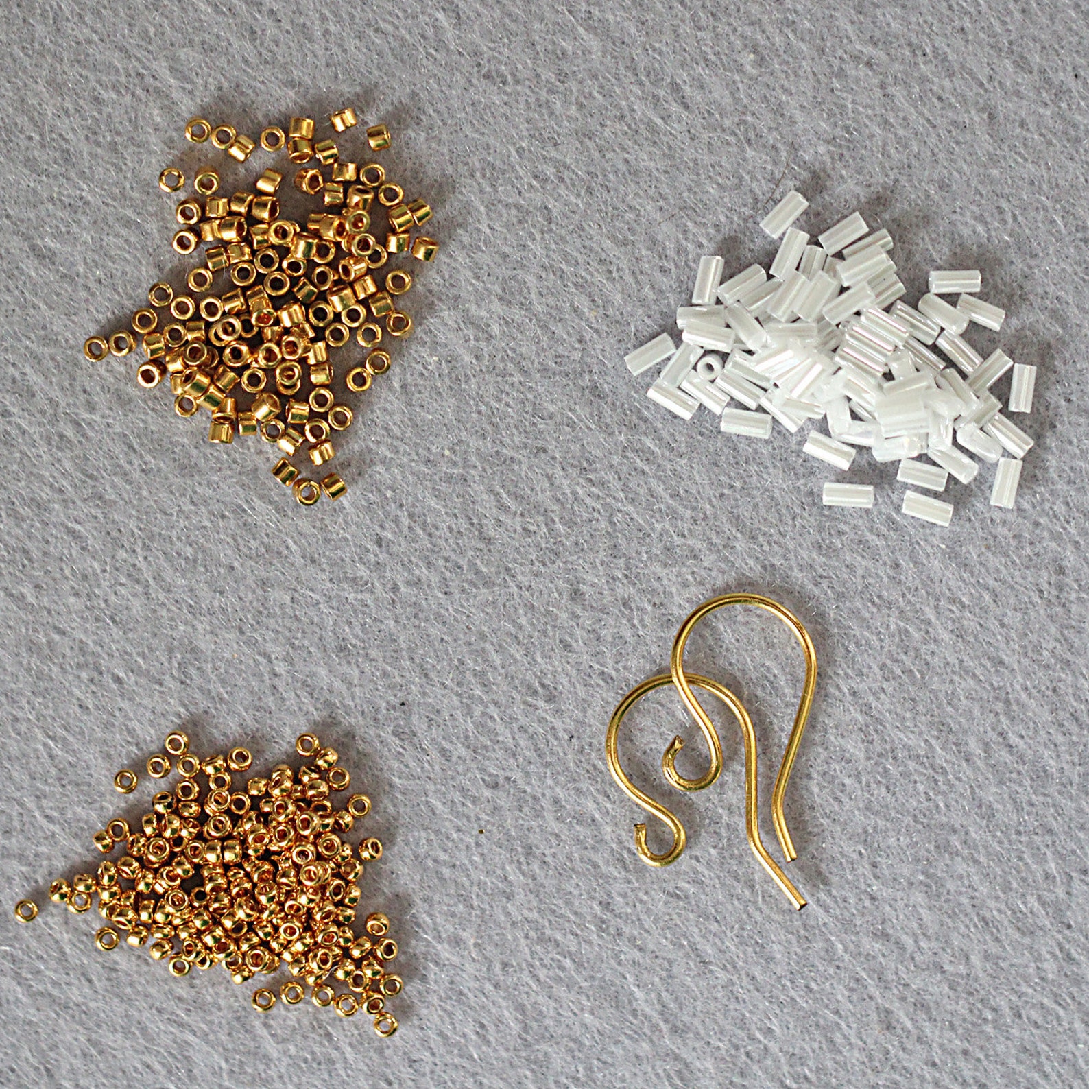 Hoop Earrings Tutorial, Bead Earring Pattern, Seed Bead Tutorial~ Bugle ...