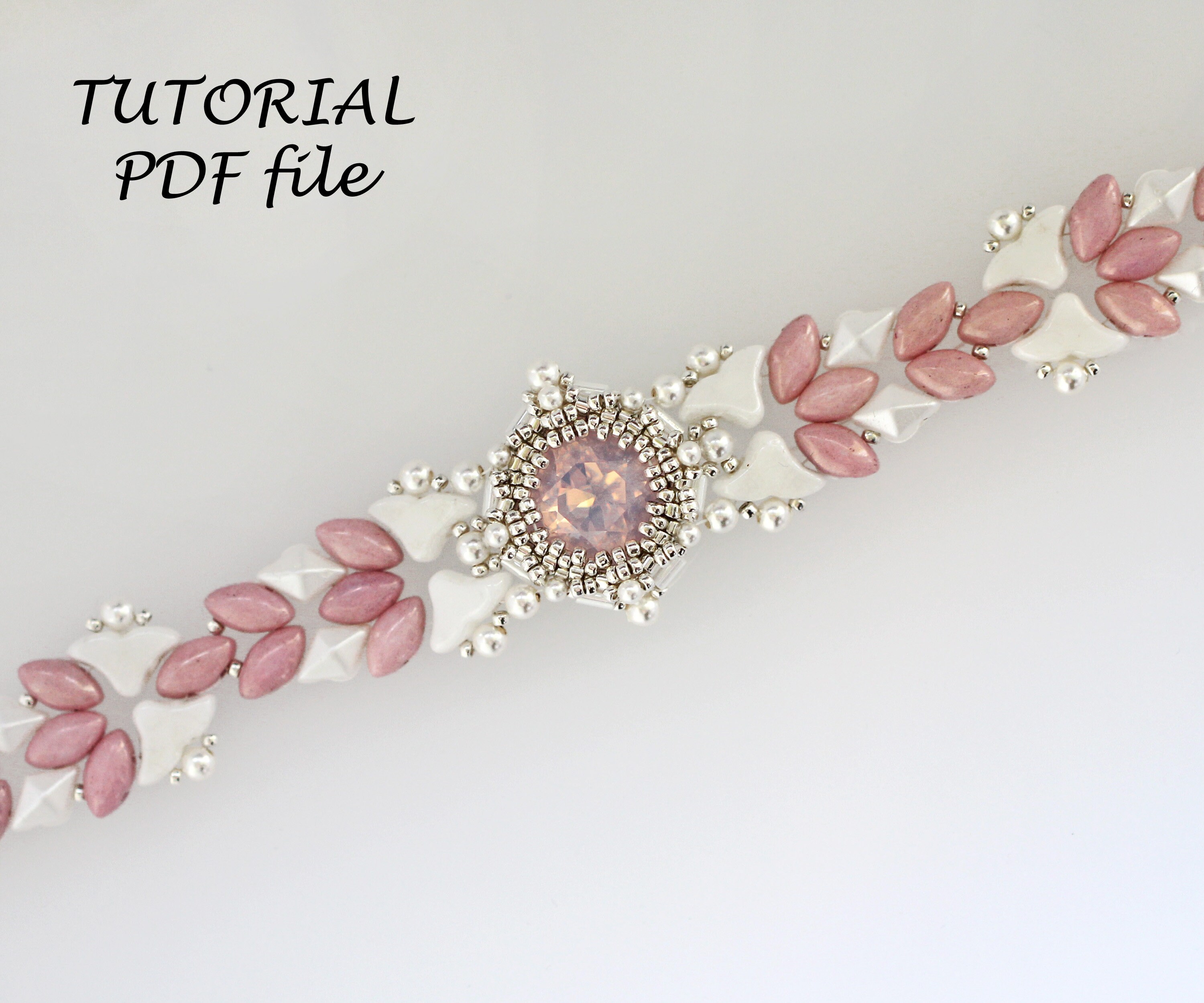 Beaded bracelet tutorial Beading tutorial bracelet Bead | Etsy