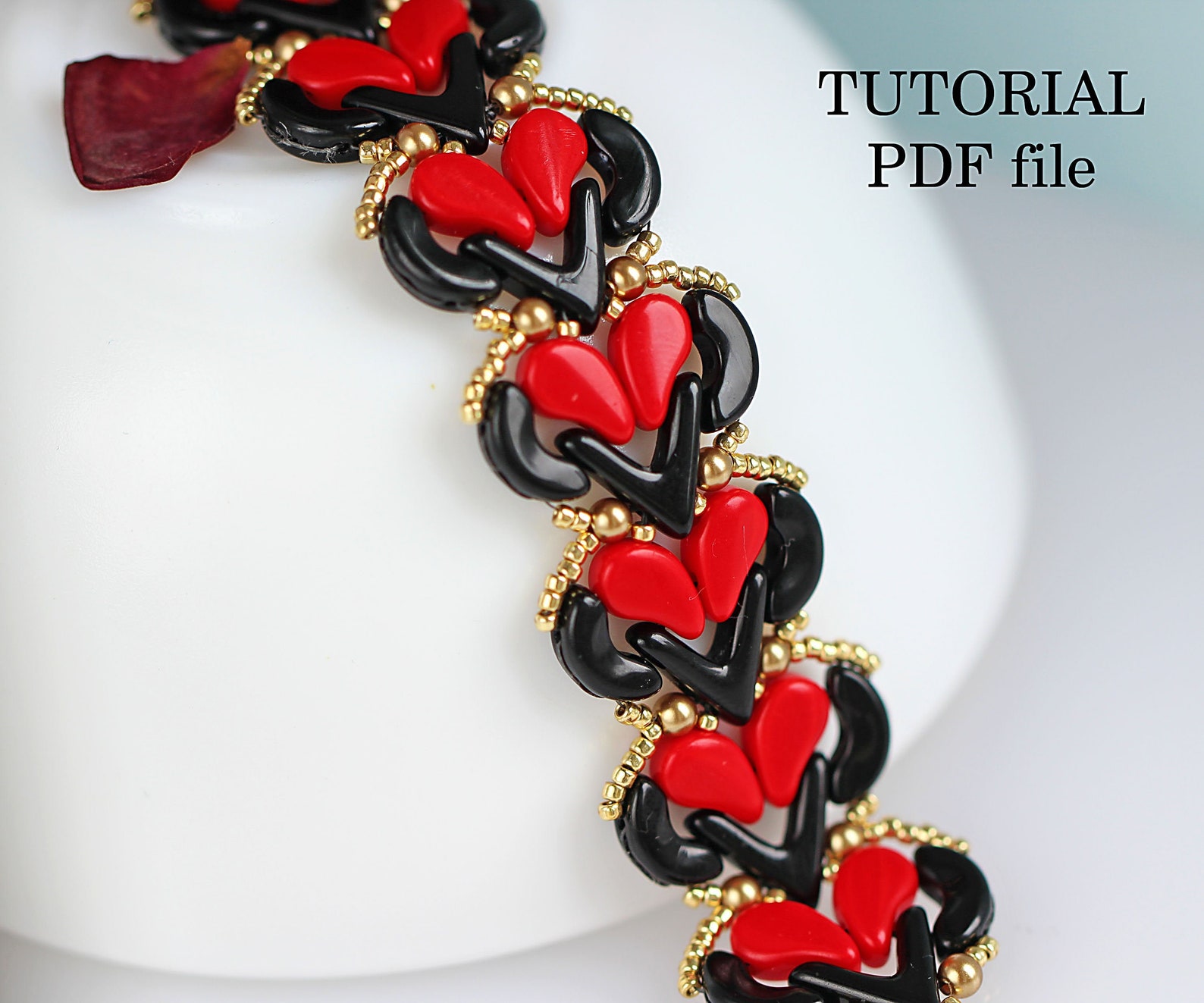 Beaded bracelet pattern Paisley AVA bead bracelet pattern | Etsy