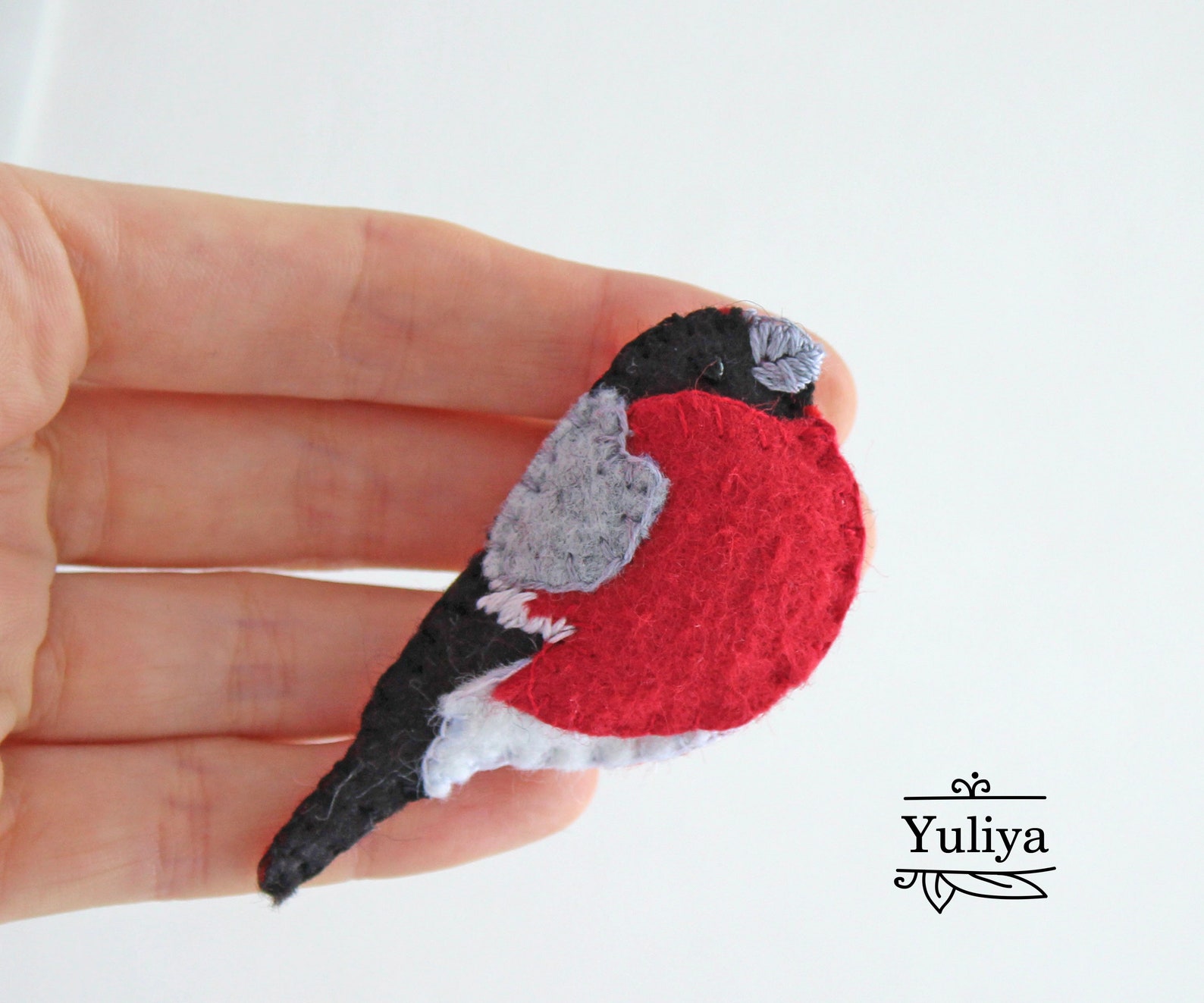 Brooch Tutorial Felt Sewing Pattern Felt Brooch Pattern | Etsy