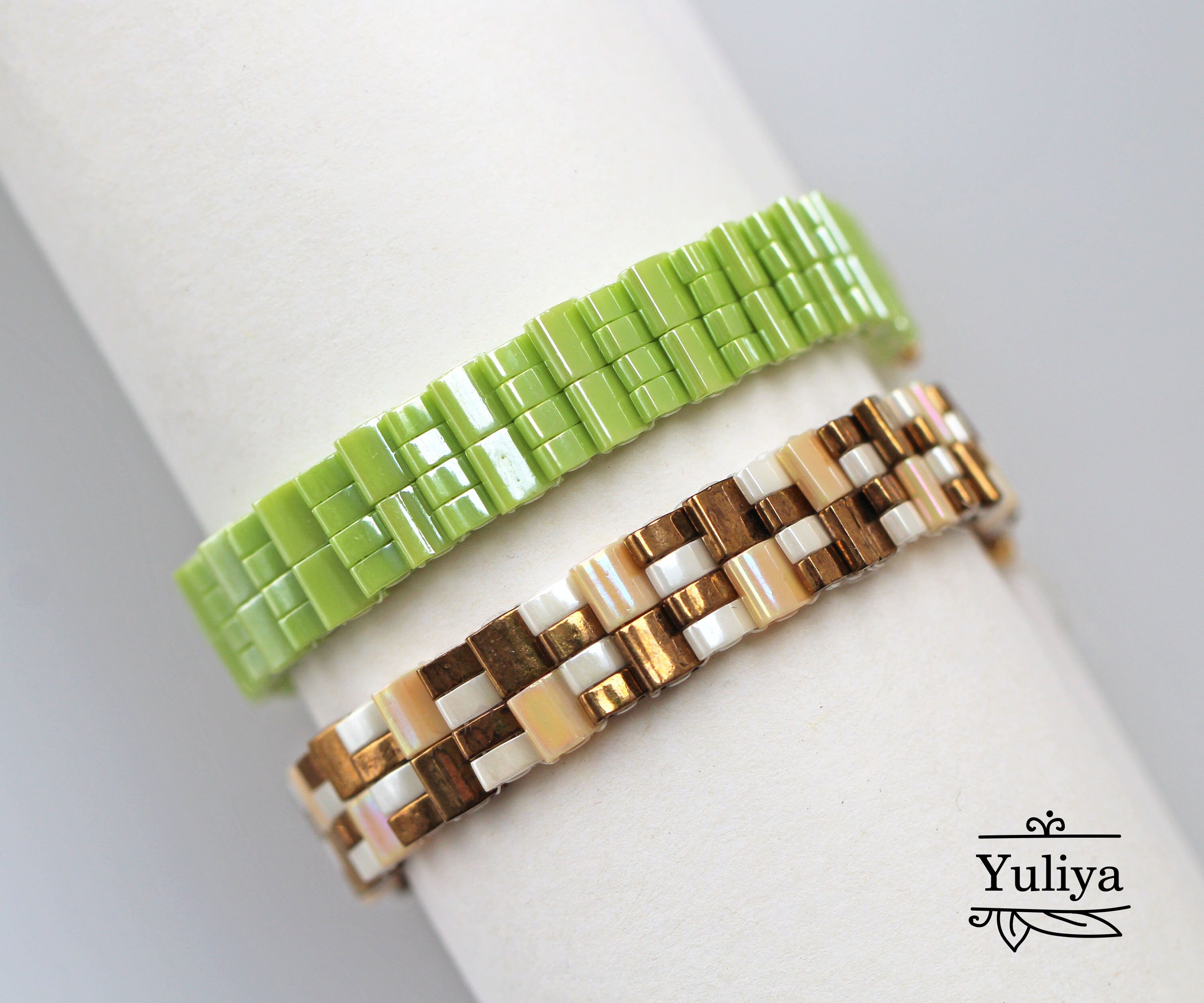 Tila Bead Pattern Miyuki Tila Tutorial Beading Tutorial - Etsy