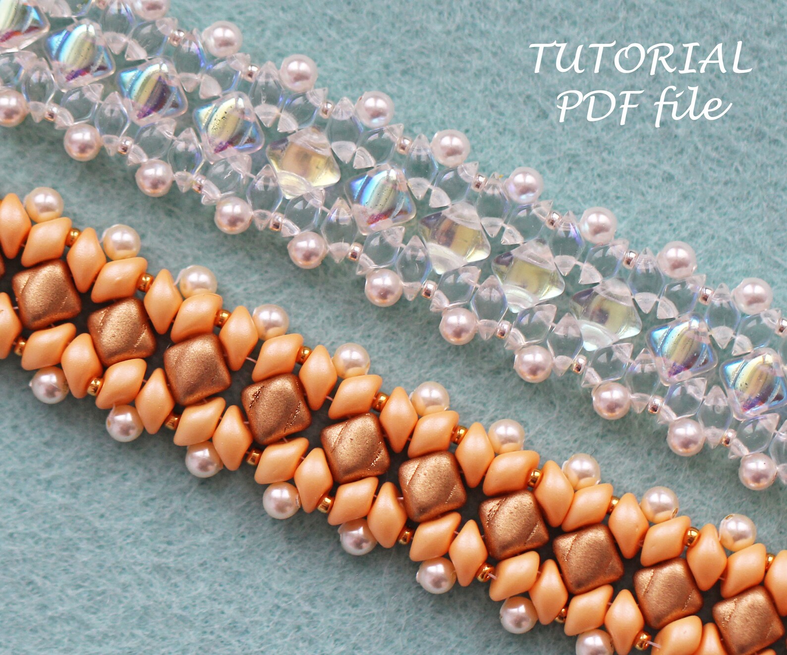 Simple Bead Pattern Easy Beading Tutorial Fast Beaded - Etsy