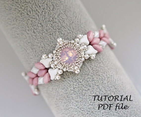 Beaded bracelet tutorial Beading tutorial bracelet Bead | Etsy