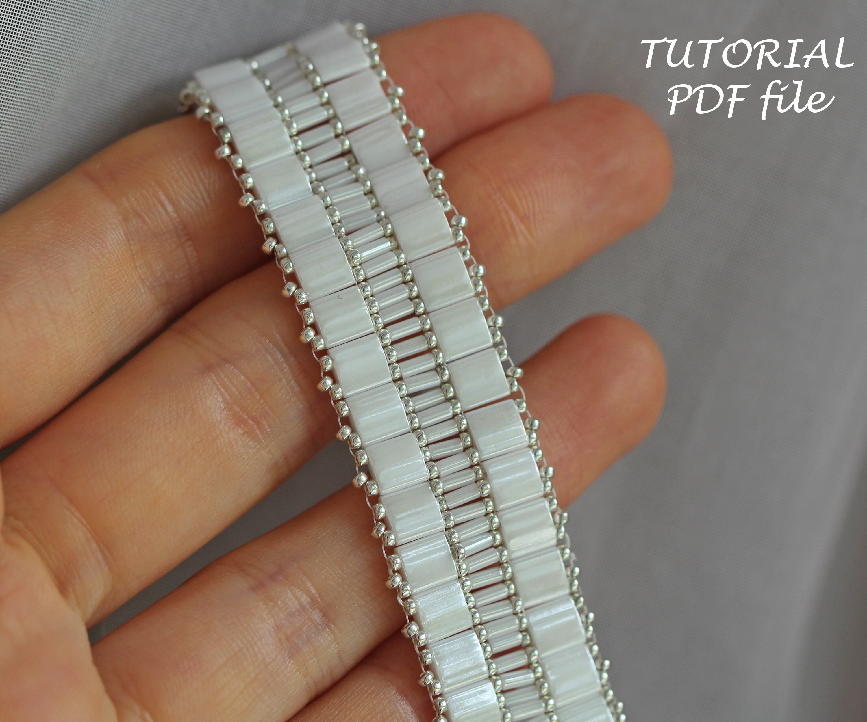 Beading Tutorial Bracelet, Tila Bead Pattern, Bugle Bead Pattern ...