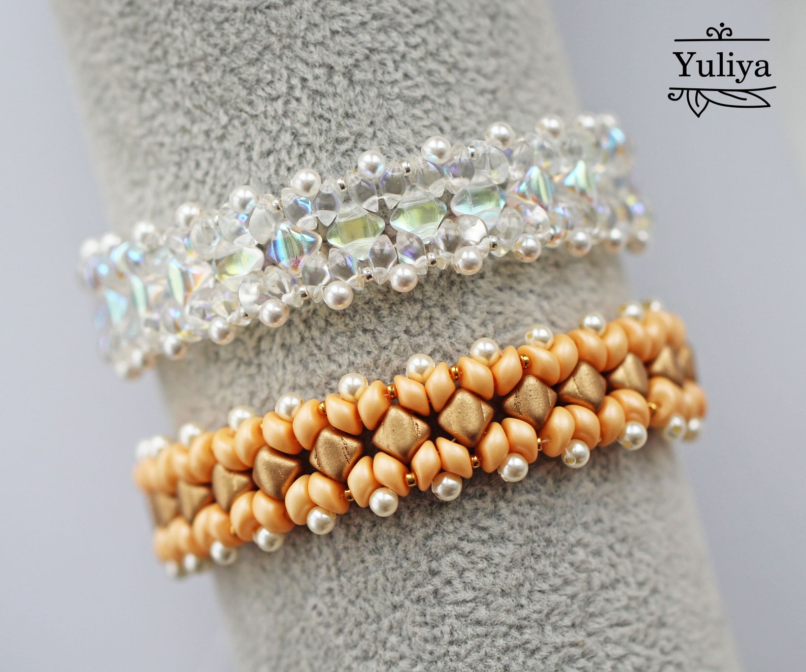 Simple Bead Pattern Easy Beading Tutorial Fast Beaded - Etsy