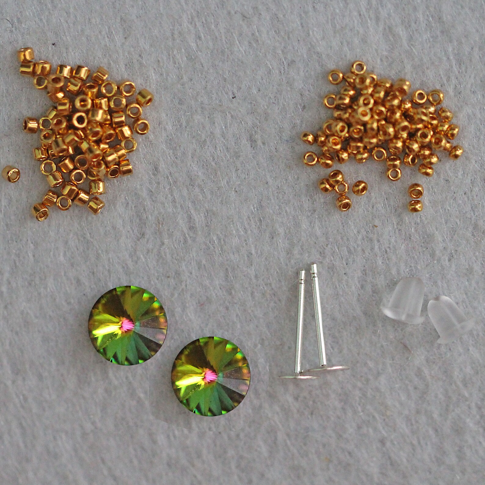 Stud Earrings Pattern Beading Tutorial Stud Earrings | Etsy