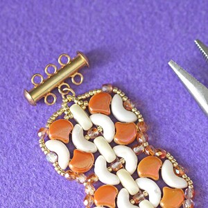 Pattern Beaded Bracelet, Beading Pattern, Czech Bead Pattern, Bead ...