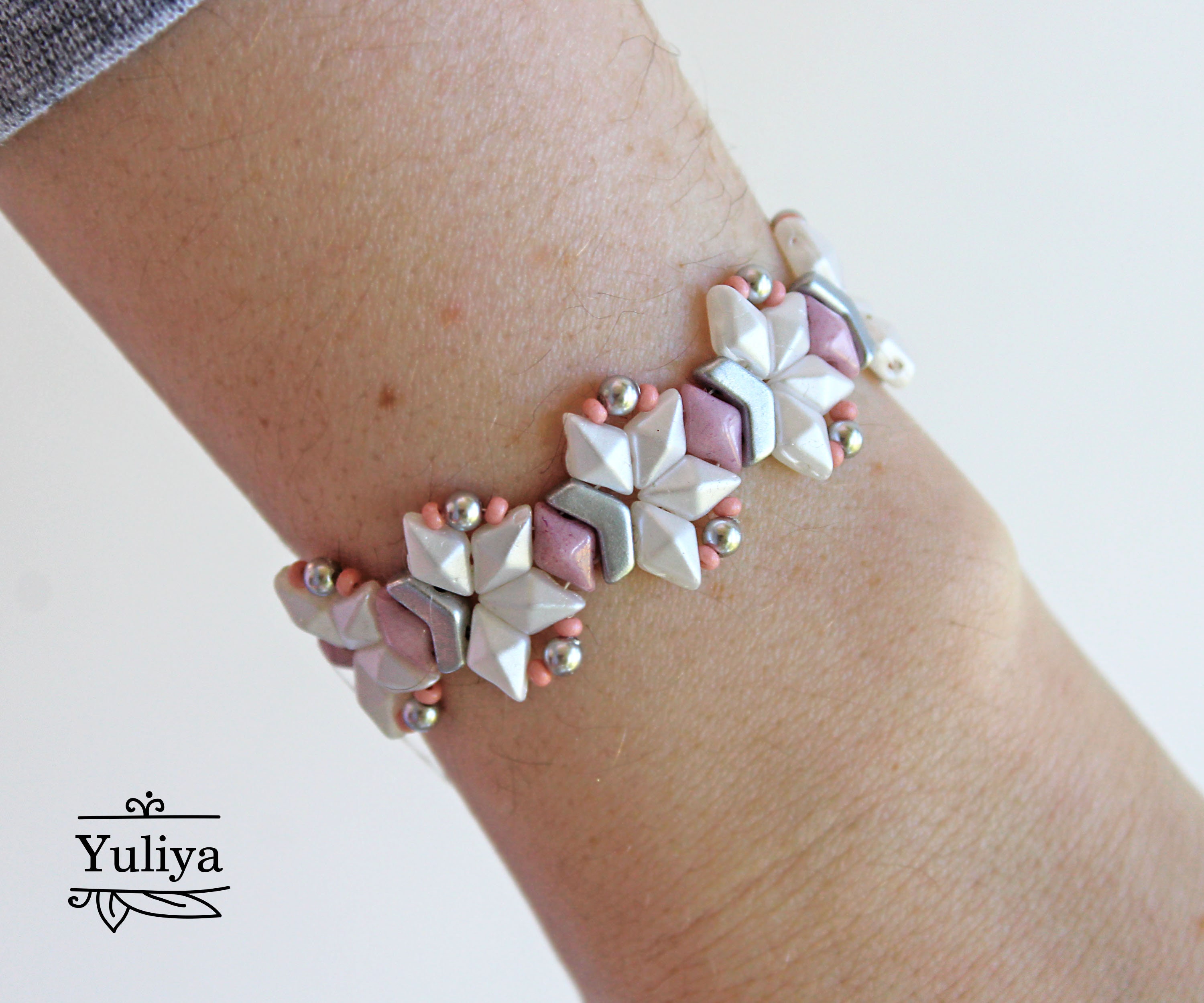 Simple Bead Pattern Beginner Bracelet Tutorial Easy Beading | Etsy