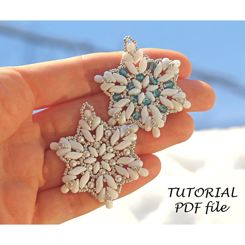Beaded Snowflake Tutorial - Etsy