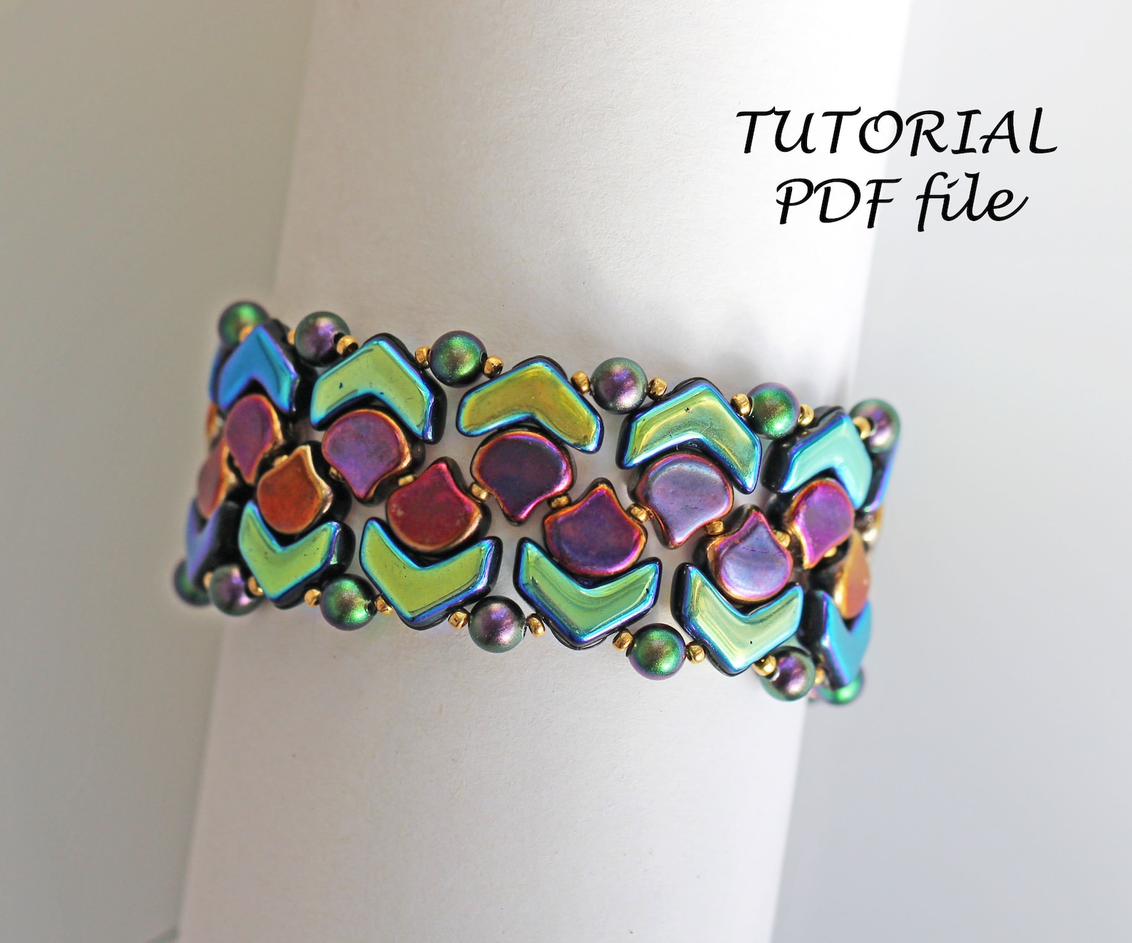 Beaded bracelet tutorial Beading tutorial Beading | Etsy