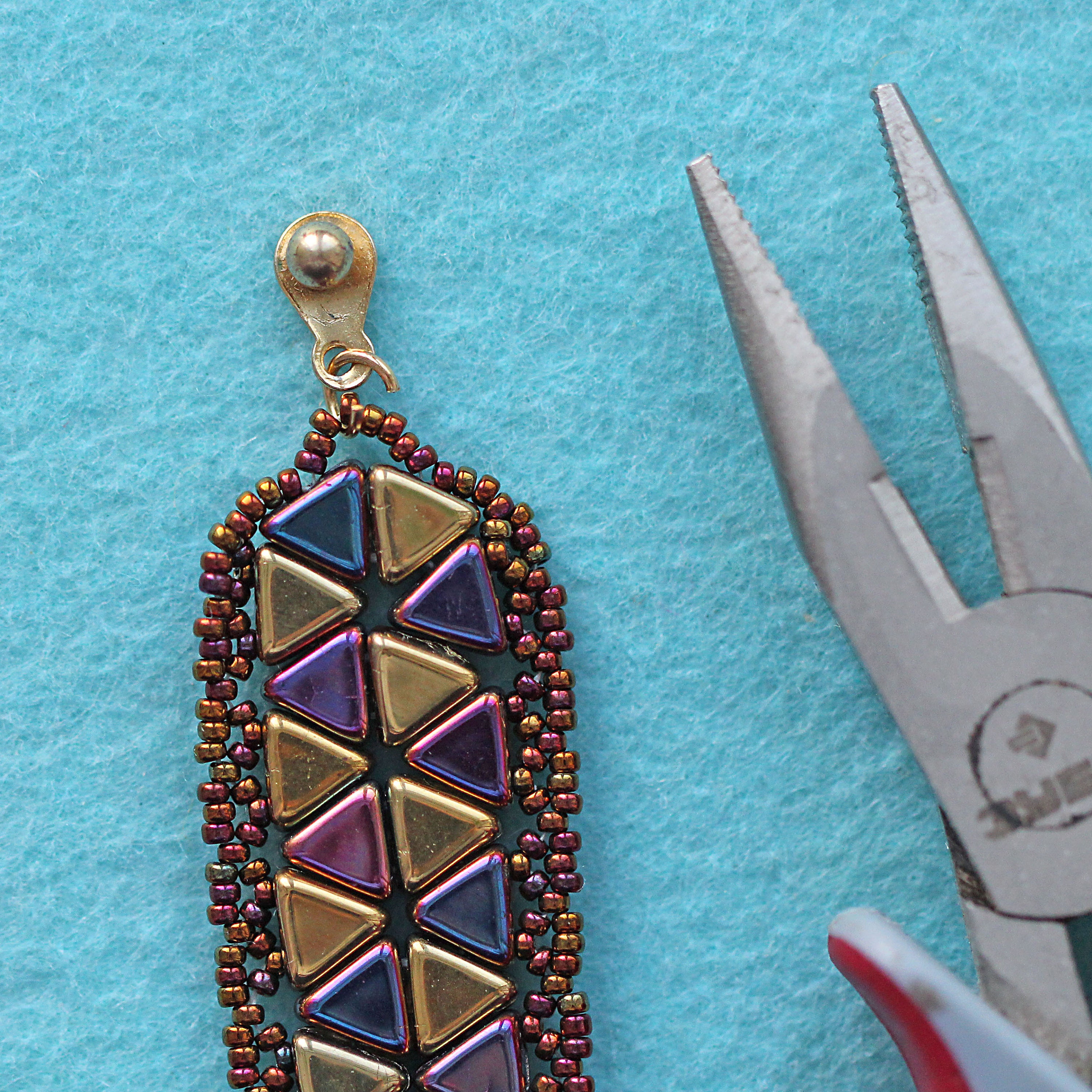 Tutorial Beaded Bracelet Kheops Par Puca Bead Pattern - Etsy