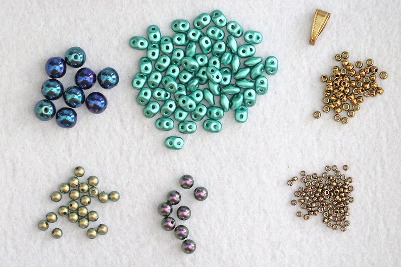 Beaded pendant pattern Beadwork pattern SuperDuo Beading | Etsy