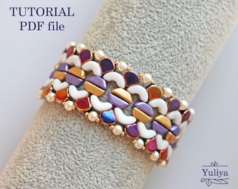 The Cello Pattern Using Arcos Par Puca Beads PDF Tutorial Beading ...