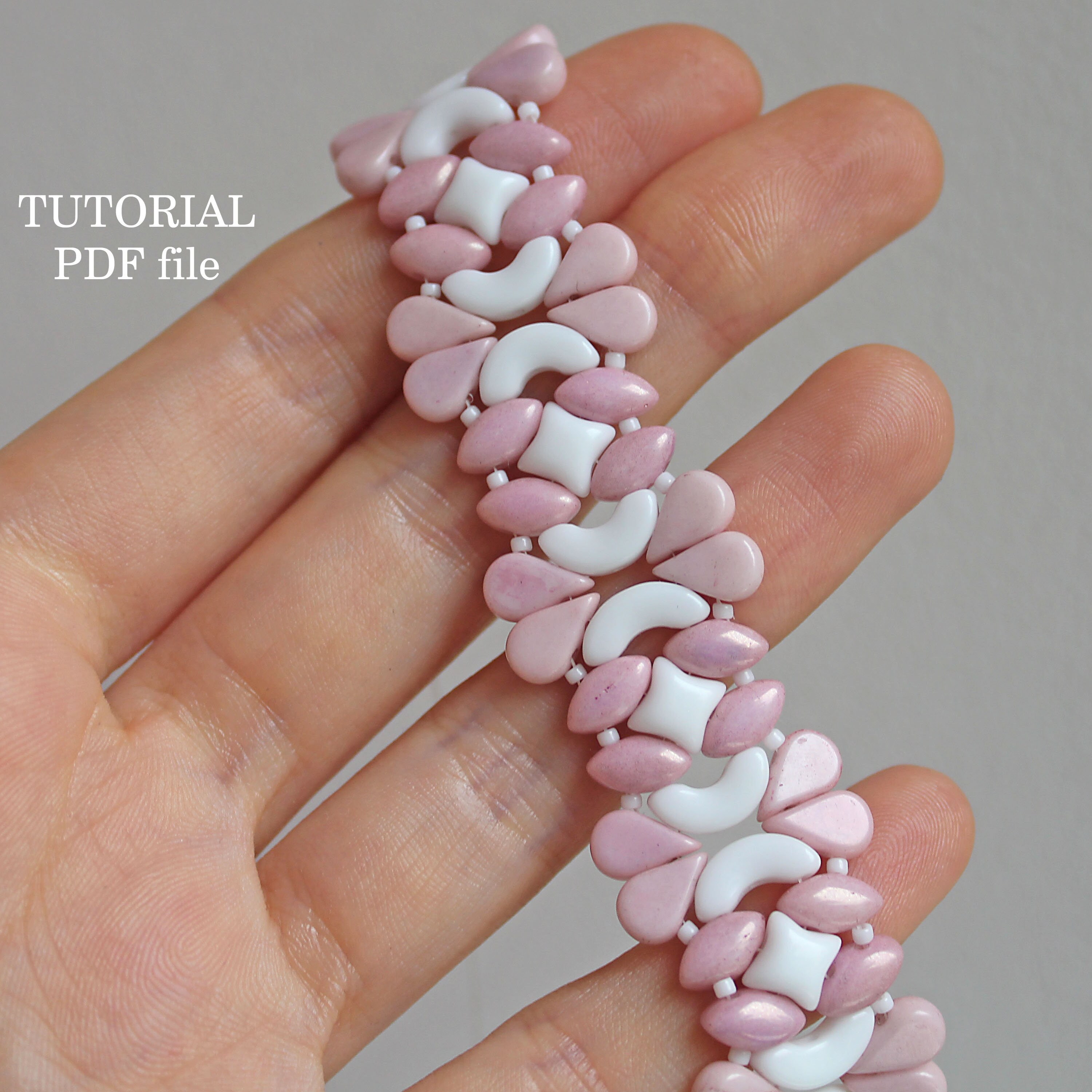 Bead Bracelet Tutorial Simple Bead Pattern Wibeduo Arcos | Etsy