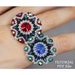 Beaded Ring Pattern, Rivoli Ring Tutorial, Peyote Stitch Tutorial, Rivoli 12 Mm Swarovski ...