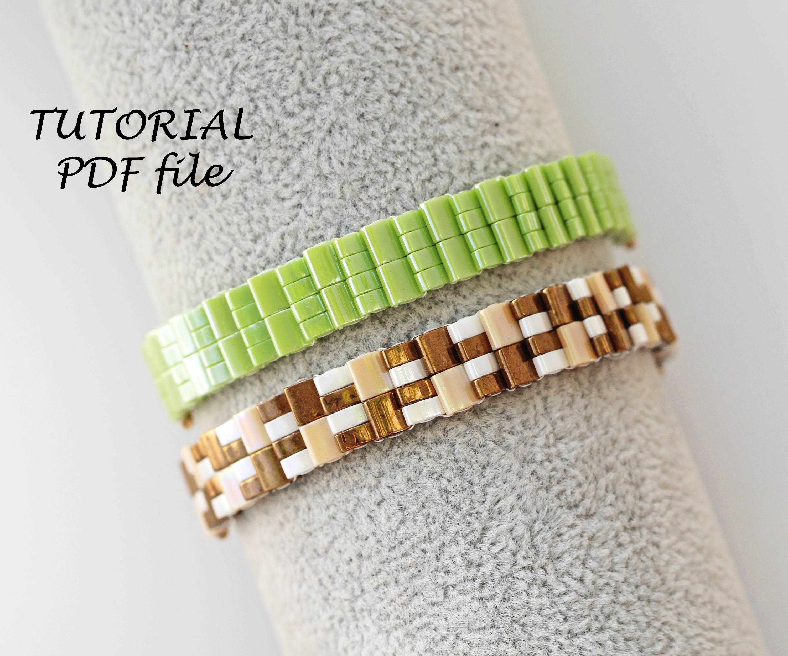 Tila Bead Pattern Miyuki Tila Tutorial Beading Tutorial - Etsy