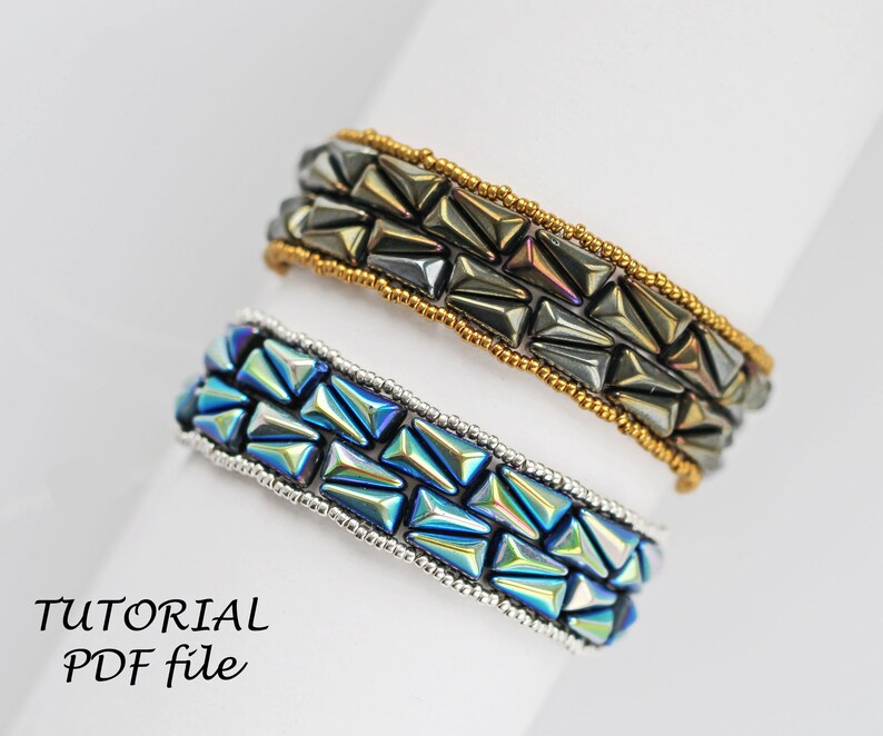 Beading tutorial bracelet Tutorial jewelry Bead weaving | Etsy