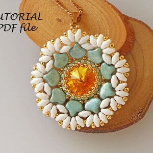 Beading Tutorial Jewelry, Rivoli Bead Tutorial, Superduo Bead Pattern ...