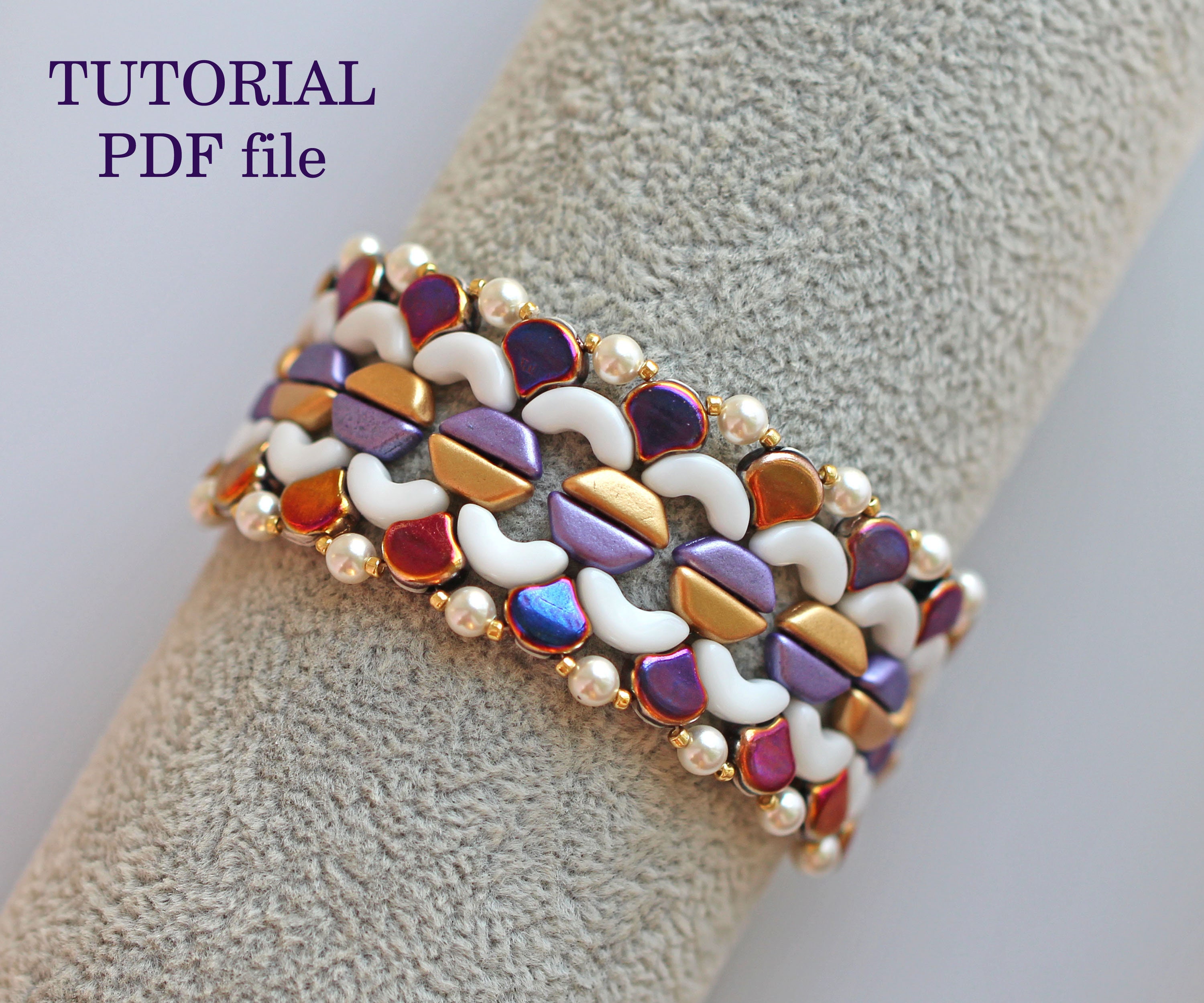 Beading pattern Bracelet tutorial Beaded bracelet pattern | Etsy