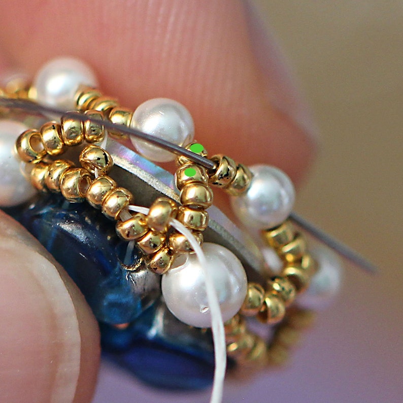 Beaded Pendant Tutorial Beading Tutorial & Pattern Pendant - Etsy