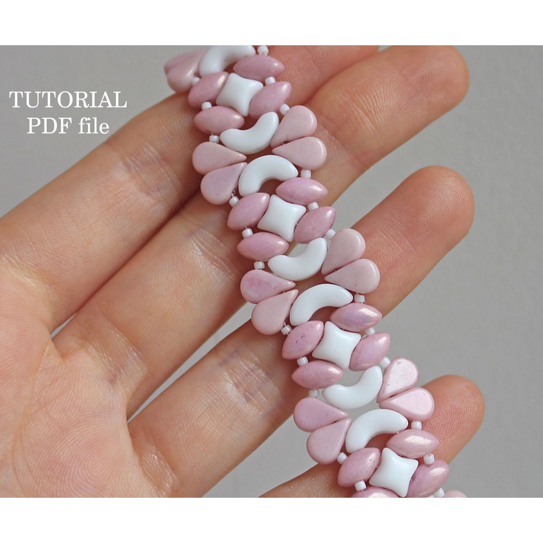 Bead Bracelet Tutorial, Simple Bead Pattern; Wibeduo, Arcos, Irisduo ...