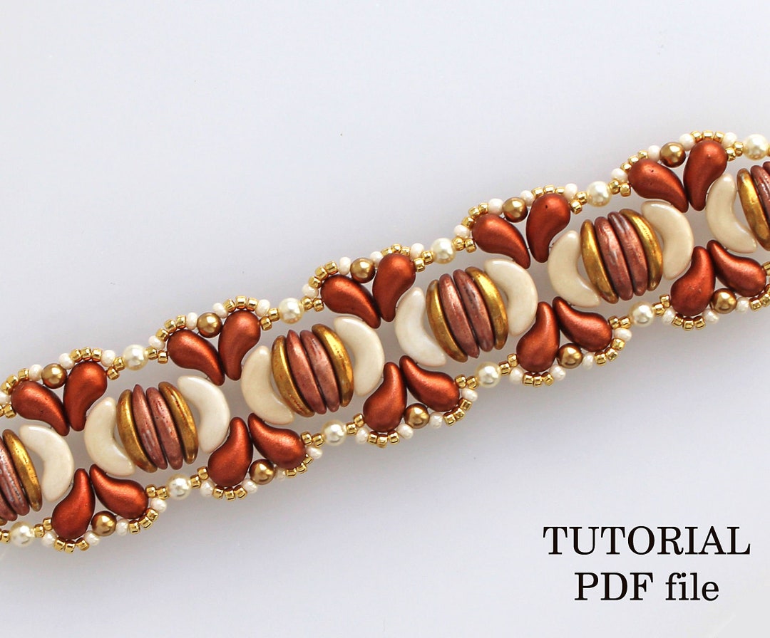 Bracelet Tutorial Duo Bead Pattern Simple Beaded Bracelet - Etsy