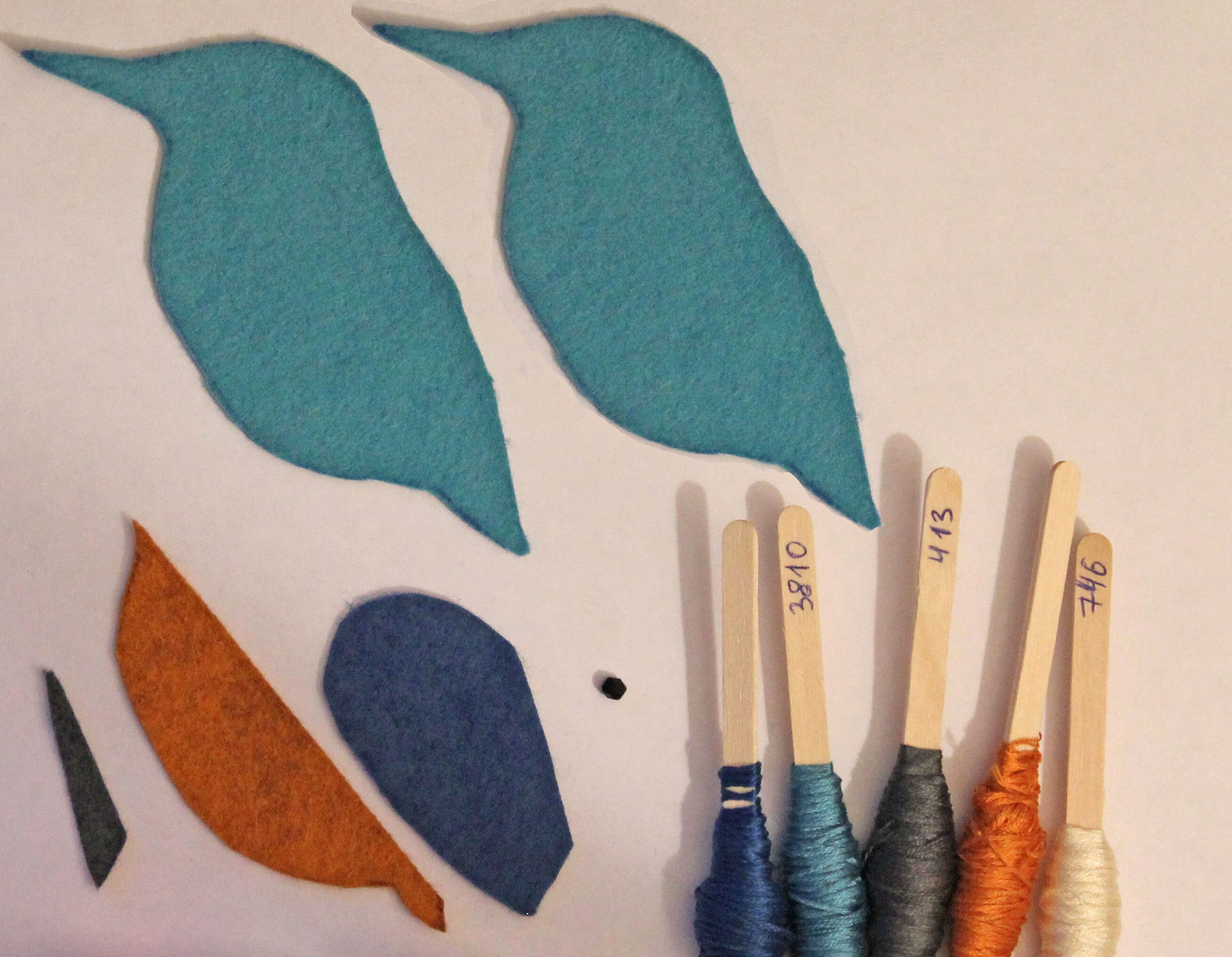 Felt Sewing Pattern Bird Sewing Pattern Felt Ornaments | Etsy