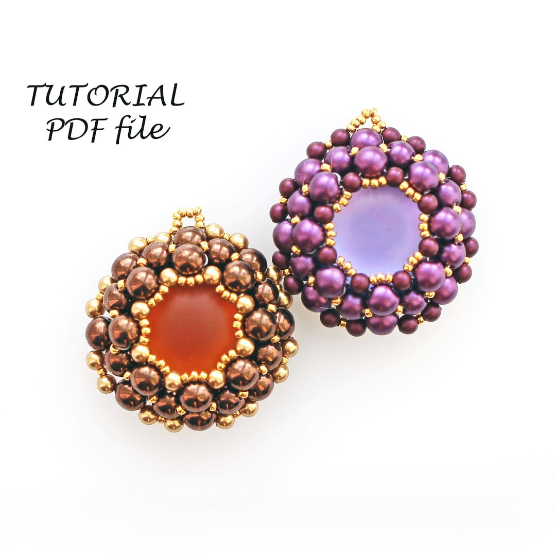 Beaded Pendant Pattern, Pendant Tutorial, Beading Tutorial Pendant ...